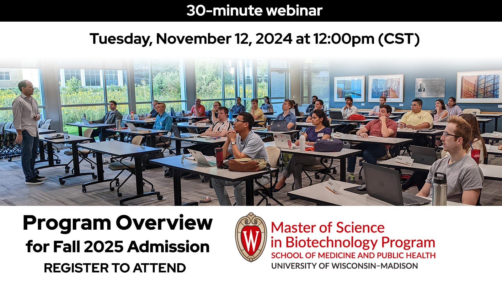 Program Overview Webinar - M.S. in Biotechnology Program